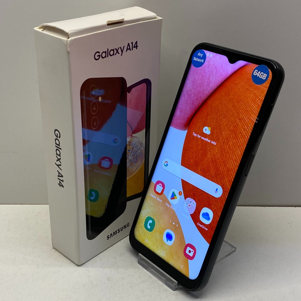 Pre-owned Samsung Galaxy A14 Unlocked Model SM-A145R/DSN 64GB in Black ...